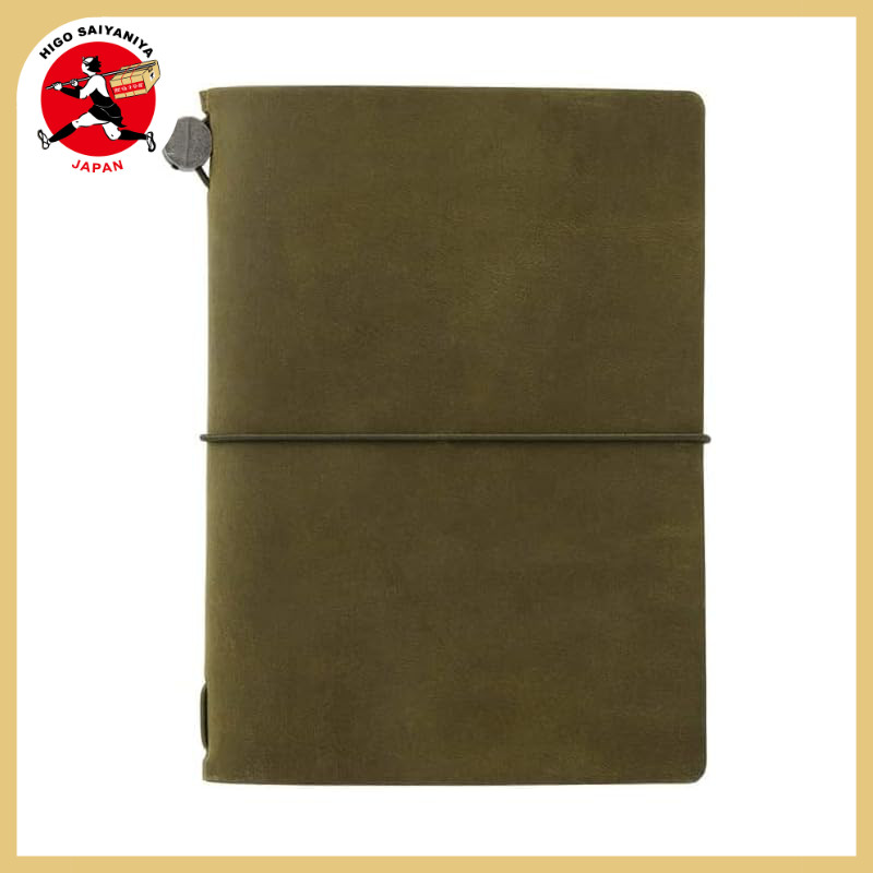 MIDORI/DESIGNPHIL | Traveler's Notebook -Passport Size (Olive), Limited ...