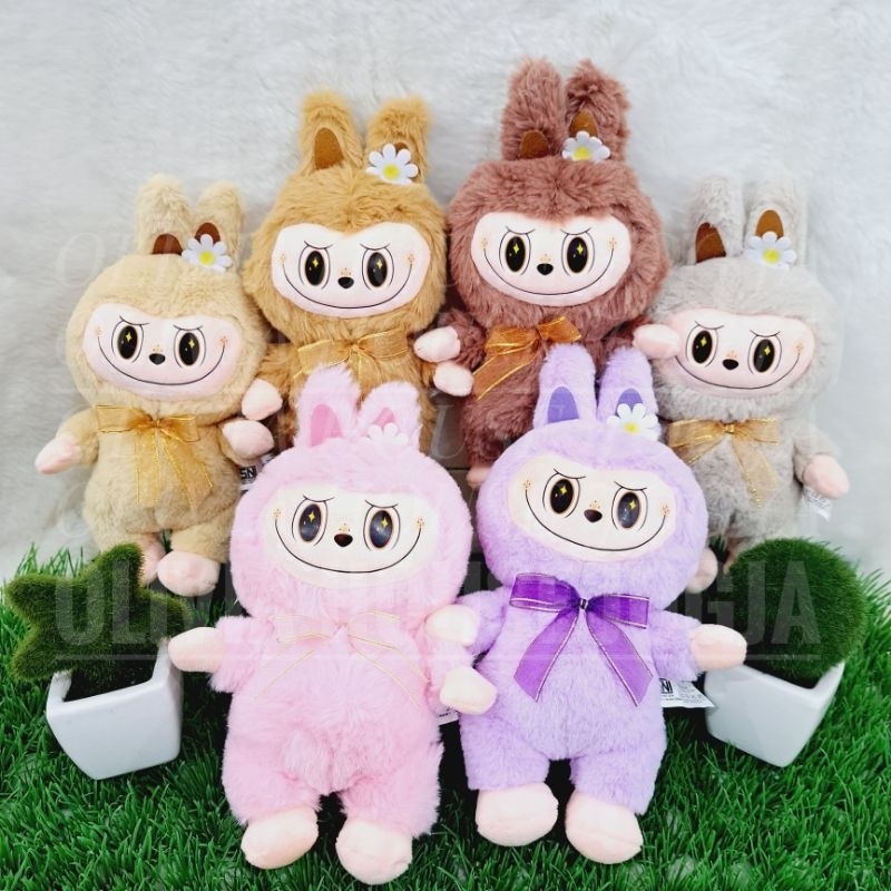 GANTUNGAN Labubu Keychain Labubu Doll Chain Labubu Rabbit Ears Chain ...