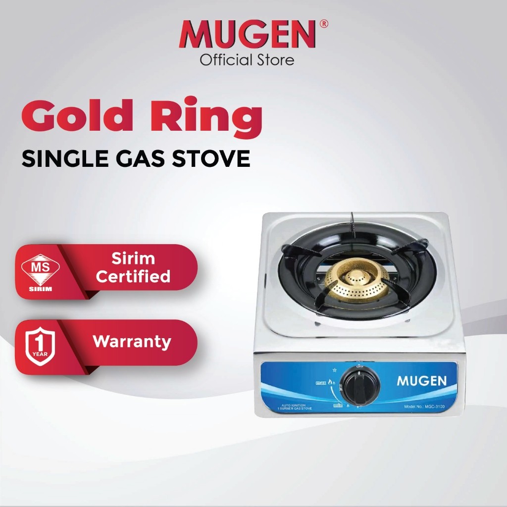 MUGEN Gold Ring Single Gas Stove MGC-3100 | Shopee Malaysia