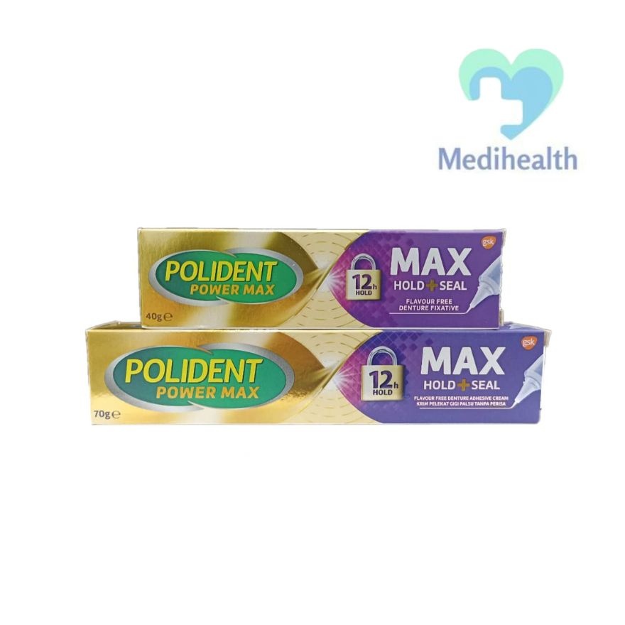 Polident Max Hold & Seal Adhesive Cream (40G/70G) | Shopee Malaysia