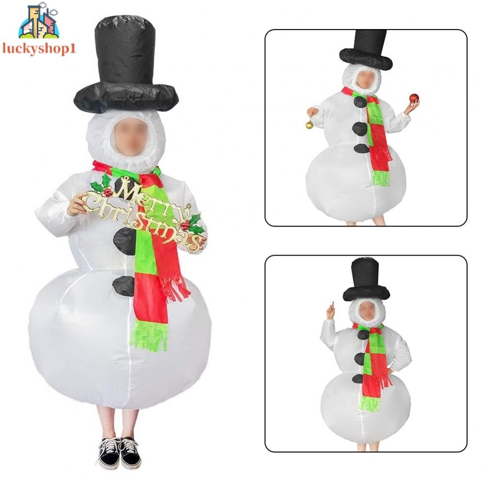 (Hot products for family life)Christmas Snowman Inflatable Costume for ...