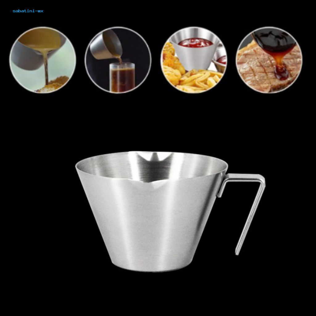 Sa Coffee Measuring Cup with Scale Double Spout Metal Measuring Cup ...