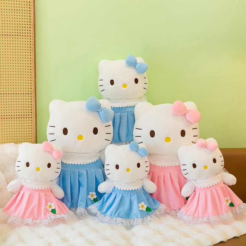 Sanrio Hello Kitty Plush Doll Hello Kitty Cute KT Doll Claw Claw ...