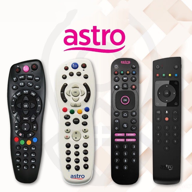 JGD Astro Remote Controller Alat Kawalan Jauh Astro Hitam Putih White ...