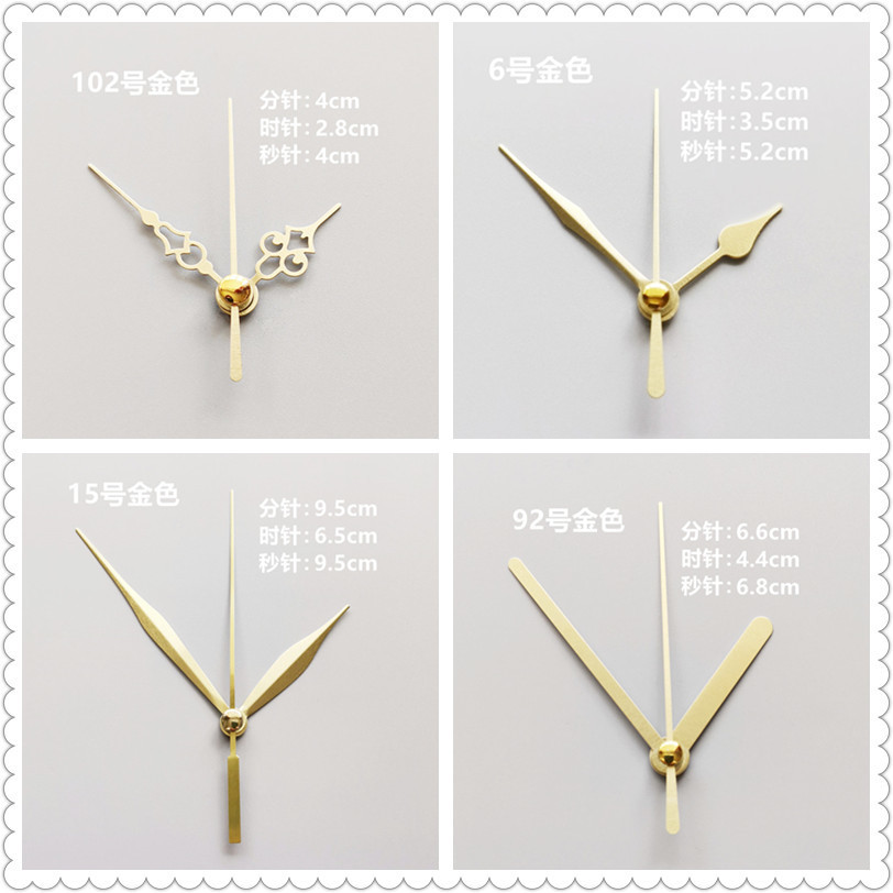 Golden Watch Needle Cross Stitch DIY Accessories Clock Hand Pointer ...