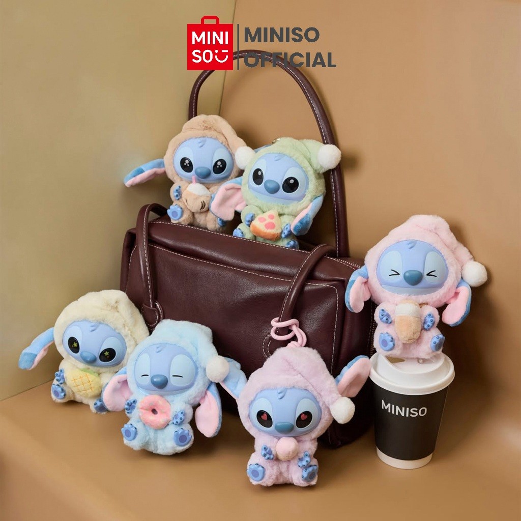 MINISO Disney Stitch Bedtime Food Series Plush Toy Surprise Box Doll ...