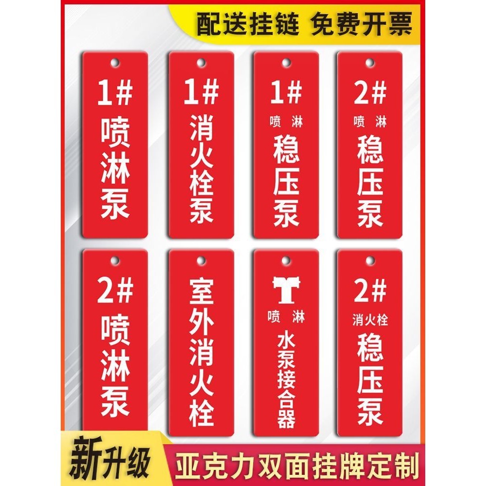 Water Pump Room Signage Acrylic Sign Normally Open Normally Closed ...