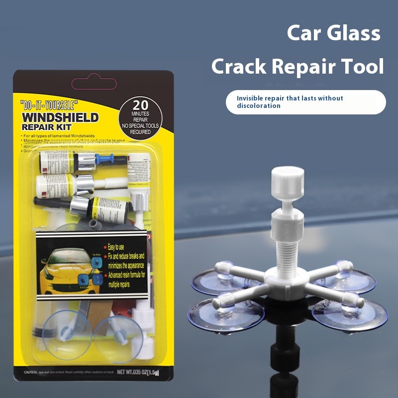 DIY Windshield Repair Kit Jimat Duit Gam Cermin Kereta Retak Baiki ...