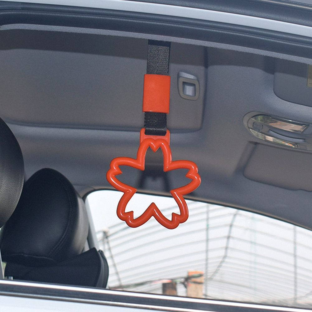 JDM Car Tow Strap Sakura Shaped Cherry Blossom Train Bus Handle Strap ...