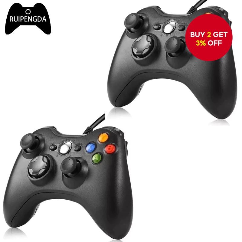 2Pcs Wired Gamepad for Xbox 360 USB Controller PC Joystick Game ...