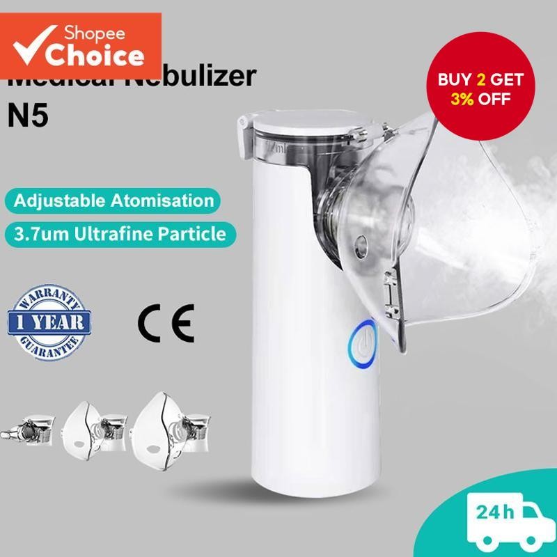 Mini Portable Ultrasonic Nebulizer Low Noise Handheld Medical Inhaler ...