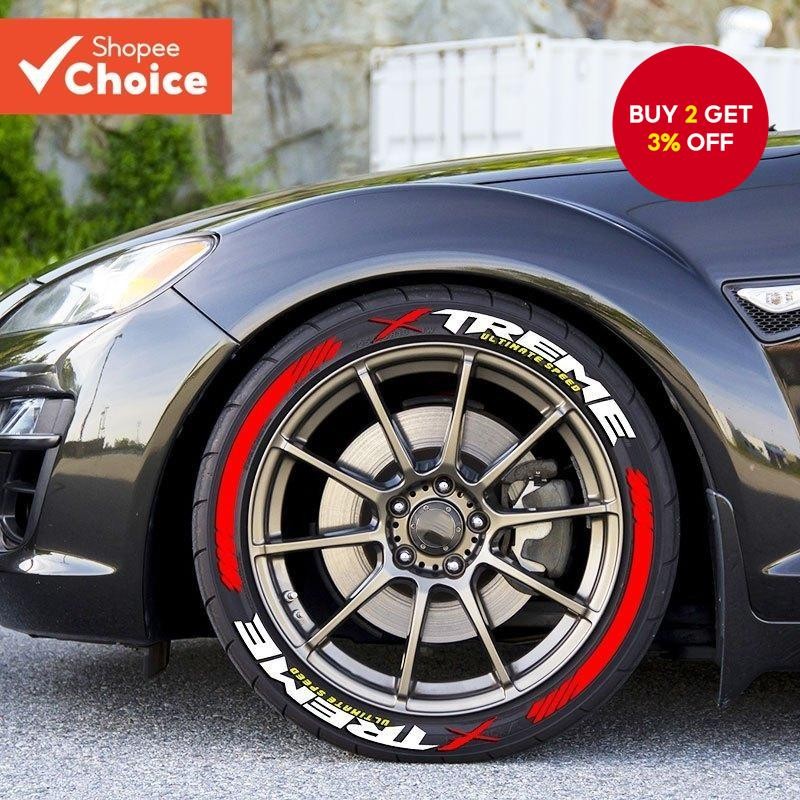Xtreme Tire Sticker 3D Car Tyre Sticker Motorcycle Tire Sticker PVC ...