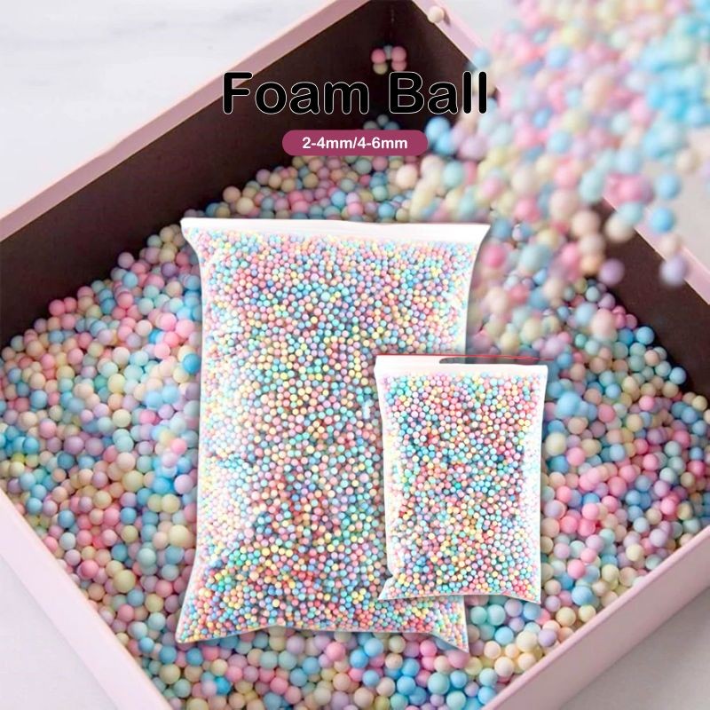 10g 100g Macaron Foam Ball Surprise Gift Box Filler Bubble Tiny ...