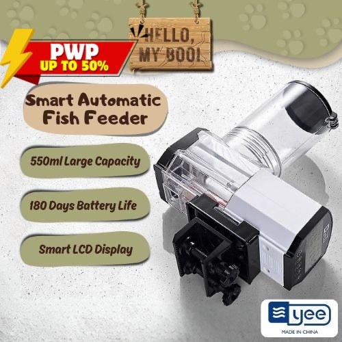 YEE Smart Auto Fish Feeder | Automatic Timer Food Dispenser | Betta ...