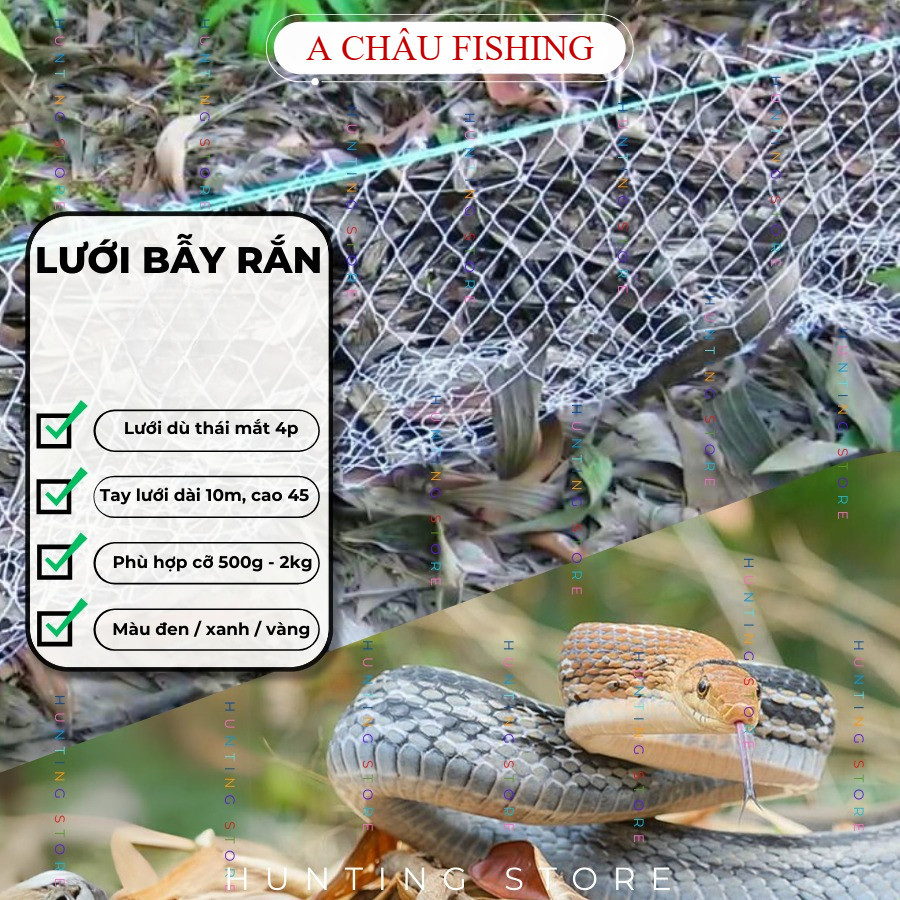 50m Thai Snake Trap Net, 4p anti-bucket eyes, sizes from 500gr to 2.5kg ...