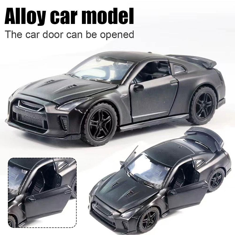 Metal Diecast Toy Vehicle 1:36 12cm Alloy Car Model Gtr Pull-back Model ...