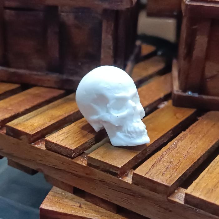 Full Face Skull Miniature Diorama 1/ Scale 12 Kitbash For Figma SHF ...