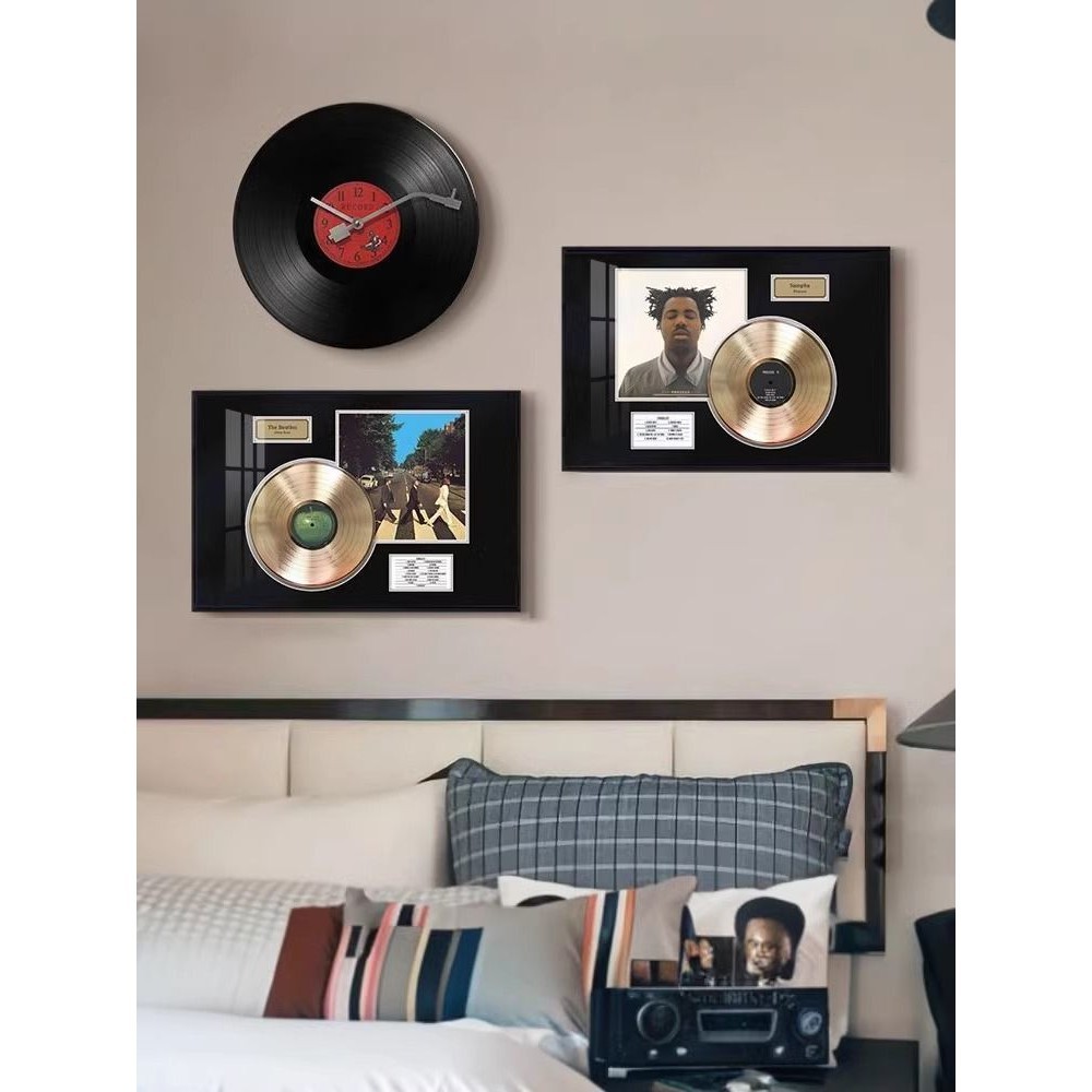 European and American Vinyl Record Hanging Music Restaurant Decoration ...