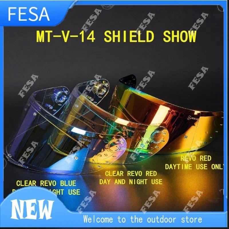 MT-V-14 Helmet Shield for MT Motorcycle Helmet Only for Model RAPID ...