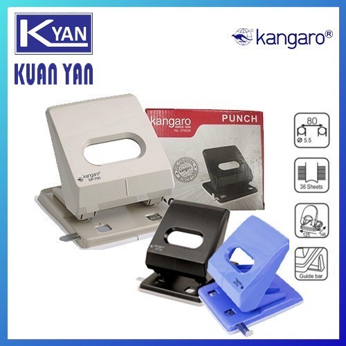 (Random Colour) Kangaro Two Hole Puncher / Kangaro Heavy Duty Two Holes ...