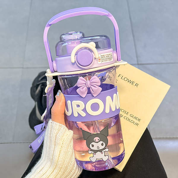 botol air tahan sejuk kuromi botol air tahan sejuk tumbler with straw Piala Air Kanak-kanak ...