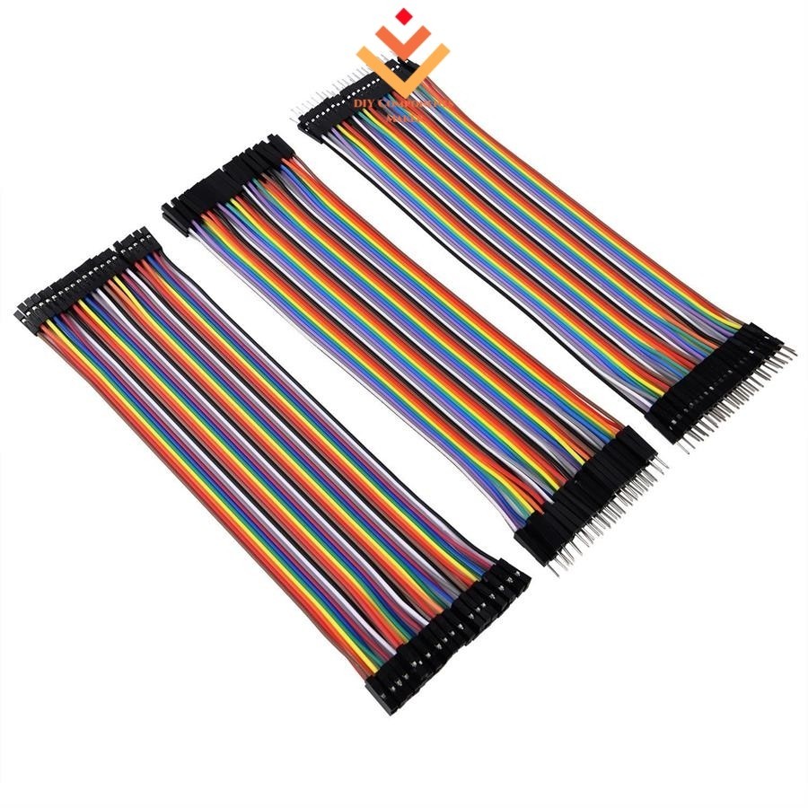 40 Pin 10CM Jumper Wire Ribbon Cable Male to Male Male to Female Female ...