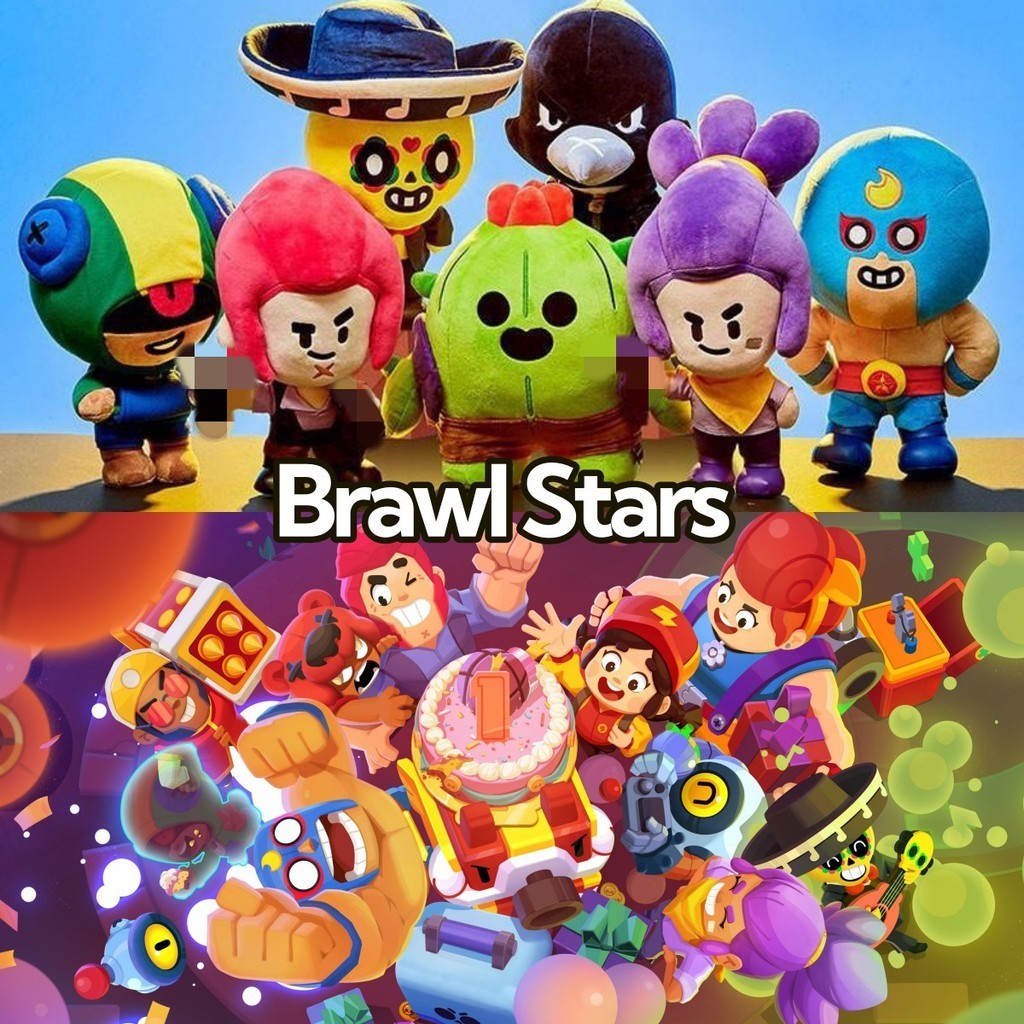 Hot Brawls Stars Plush Spike Shelly Clot Leon Poco Toy Stuff Pillow ...