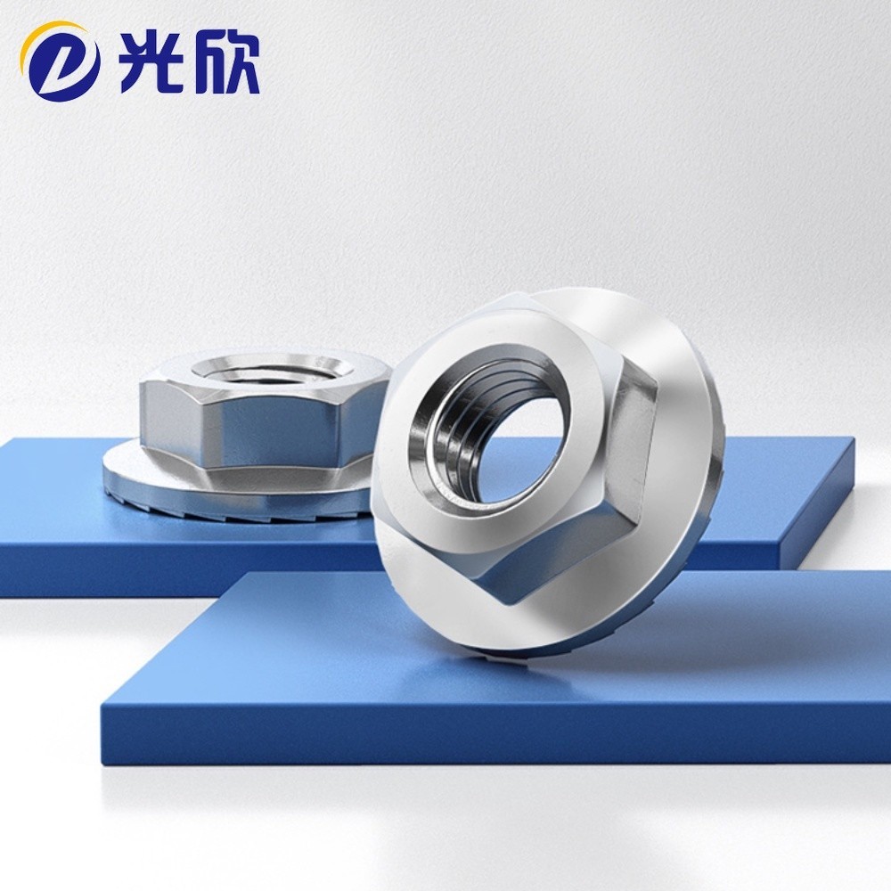 [GX] Sus304 Flange Nut Nut M8/M10/M12/M14/M16 Fine Thread Fine Teeth ...
