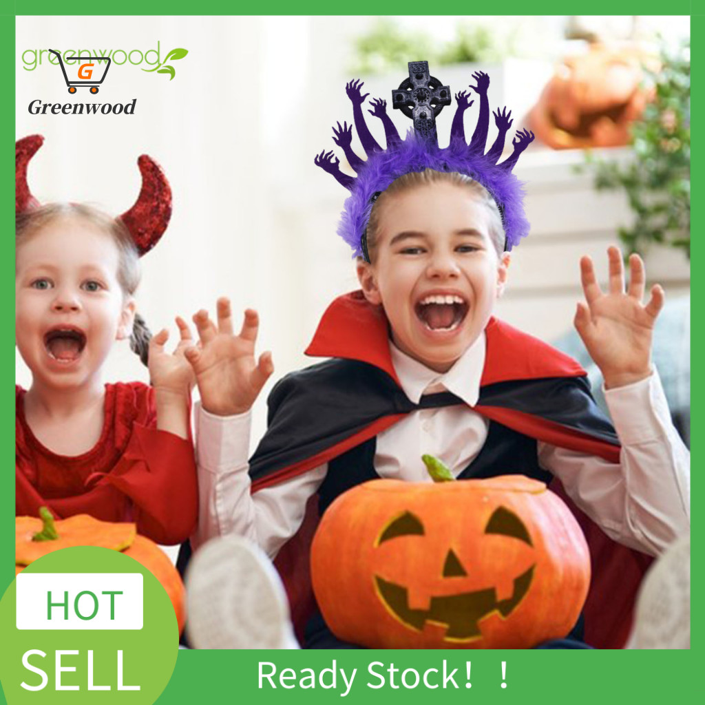 GRE Zombie Hand Tiara Party Headband Spooky Zombie Hand Hairband for ...