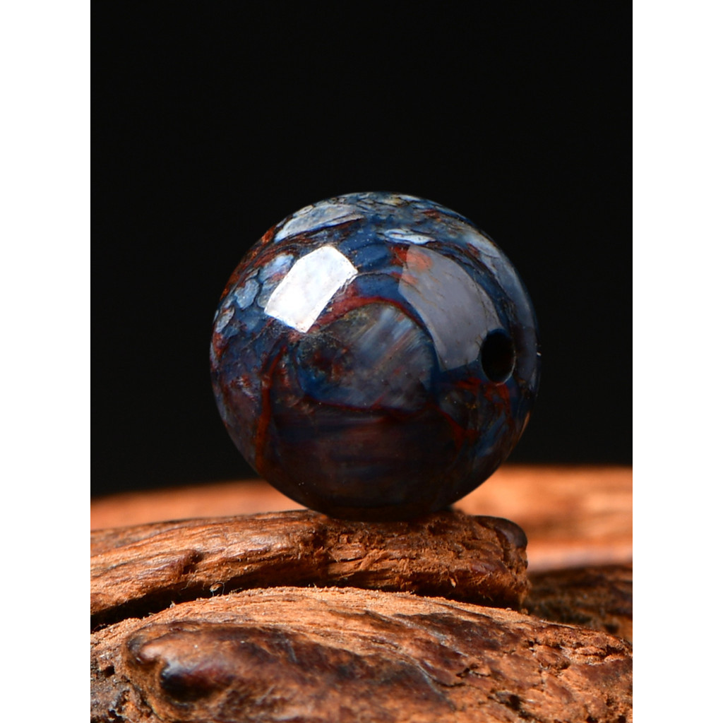 5A Natural Peter Stone Hawkeye Stone Storm Stone Single Bead DIY ...