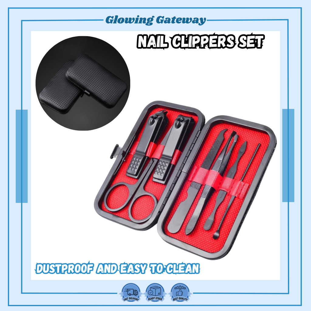 Manicure Nail Ear picker Portable Travel Hygiene Kit Nail Cutter Set ...