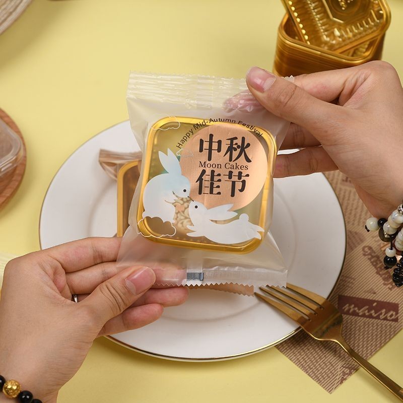 Mooncake bags, 100 pieces, Mid- high-looking Mooncake packaging Bag 100 ...