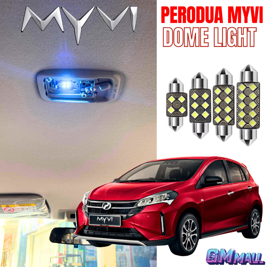 NEW PERODUA MYVI DOME LIGHT Car Room Interior Reading Light Led Lamp ...