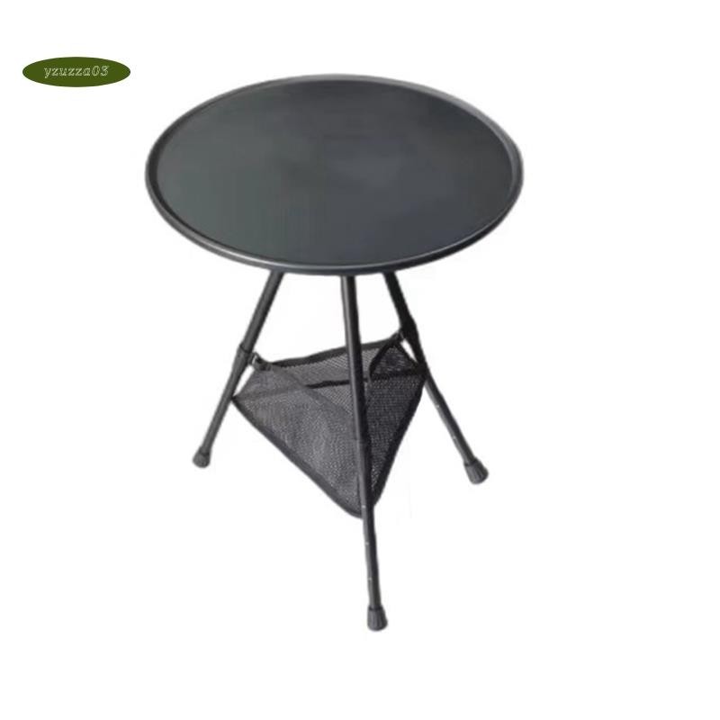 Folding Round Table Outdoor Three-Legged Dining Table Picnic Liftable ...
