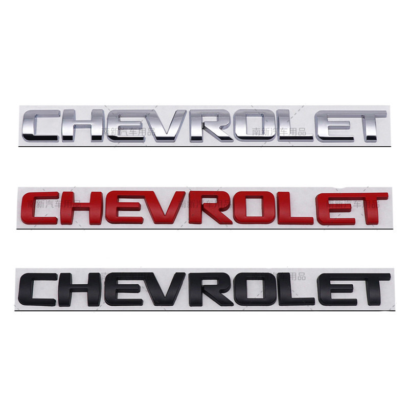 Metal Car Logo CHEVROLET Letter Sticker Car Rear Bumper Rear Trunk ...