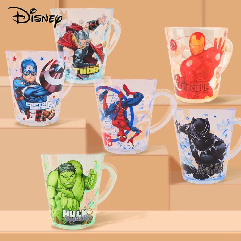 Original Disney Marvel Iron Man Spider-Man Captain America Thor Crystal ...