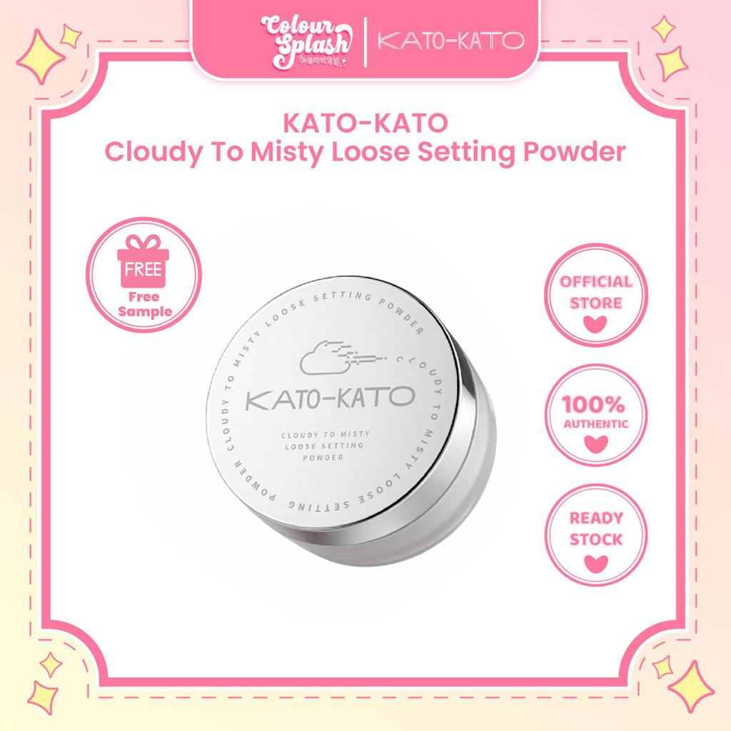 ORIGINAL READY STOCK! KATO-KATO Cloudy To Misty Loose Setting Powder ...