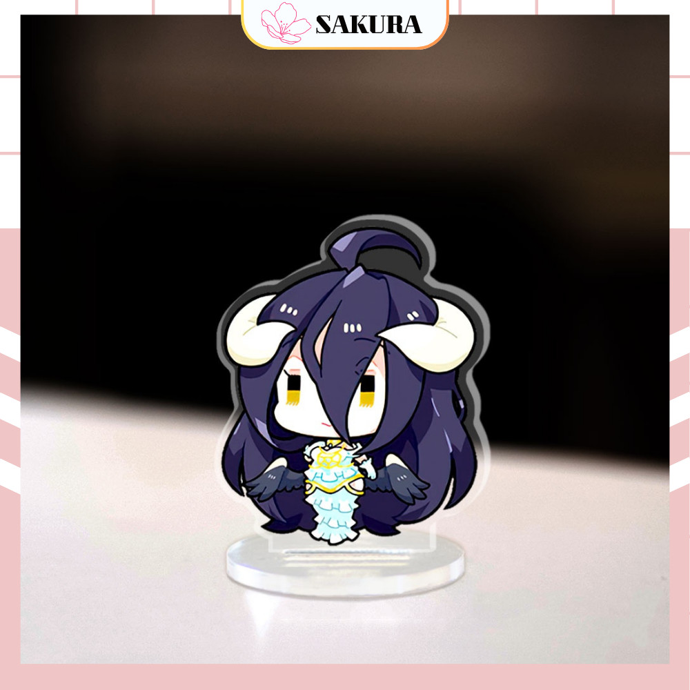 Mini Overlord model, Ainz Ooal Gown Albedo, Standee Chibi Anime Manga ...