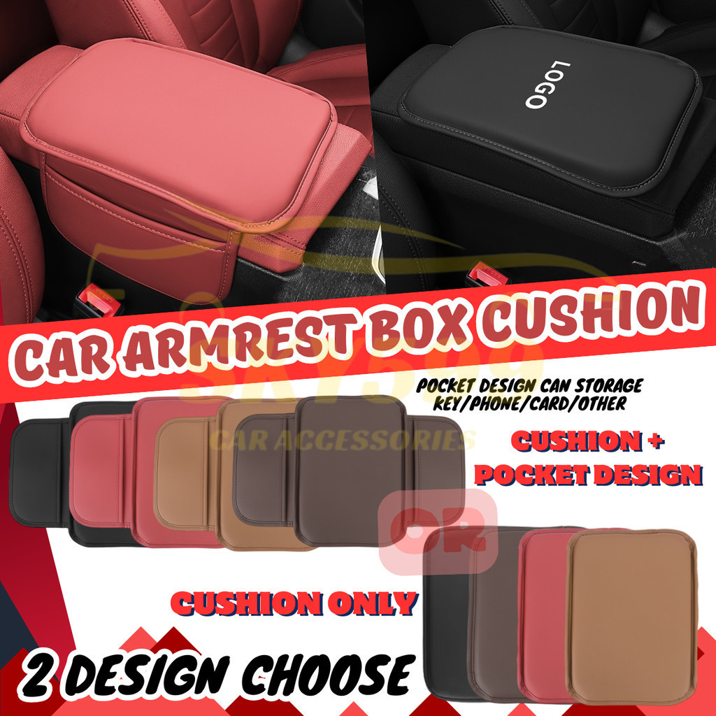 Car Armrest Pad Memory Foam Center Console Armrest Protection Pad ...