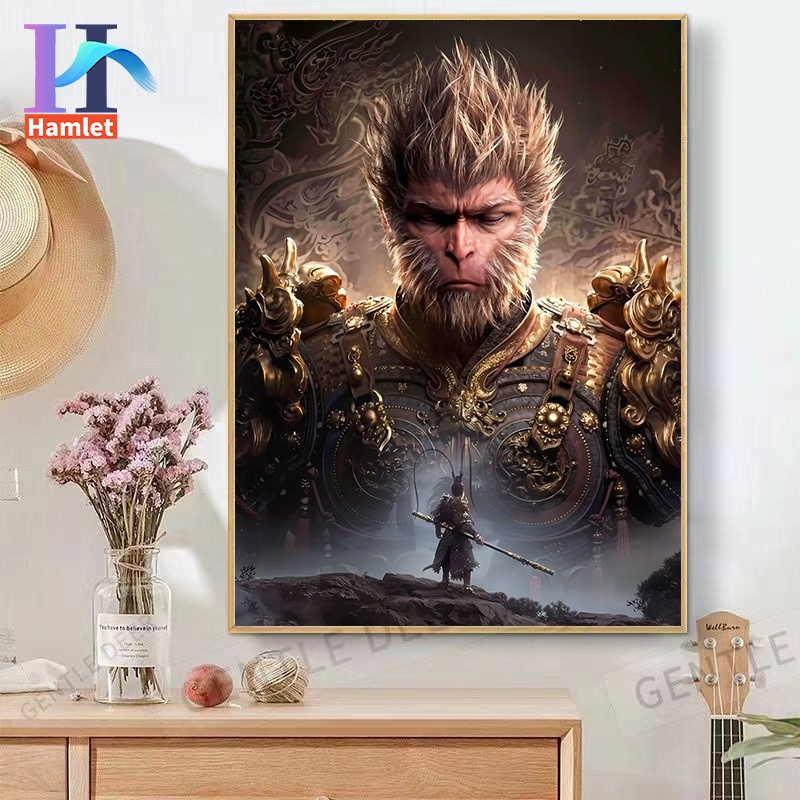 Hamlet【30*40cm】DIY framework+brush+paint--Black Myth, Wukong-DIY flower ...