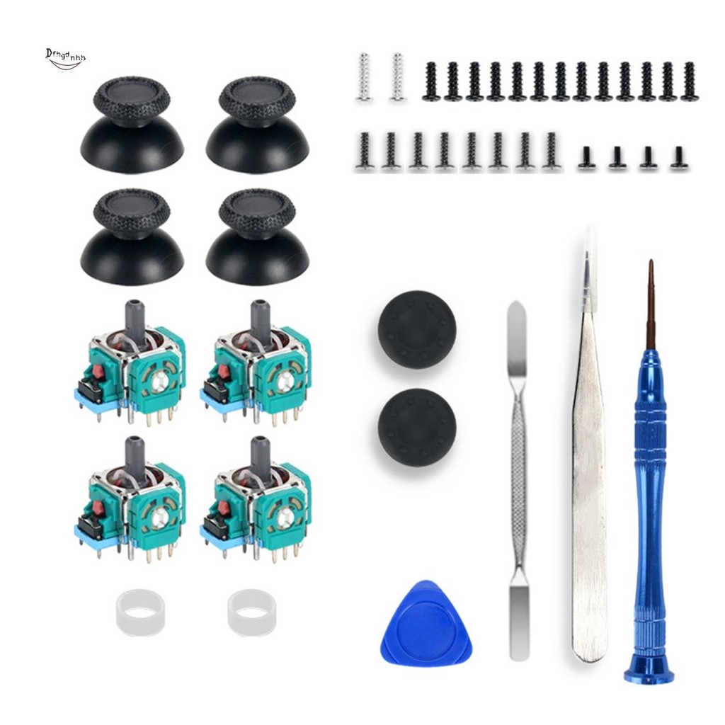 4PCS Analog Joystick with Joystick Caps for Controller 3D Analog ...