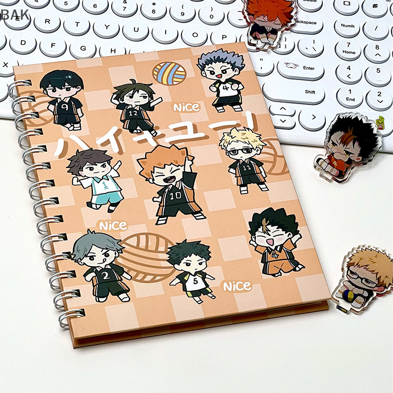 BAK Anime Haikyuu!! Shoyo Hinata Cosplay Diary Hardcover A5 Coil Book ...