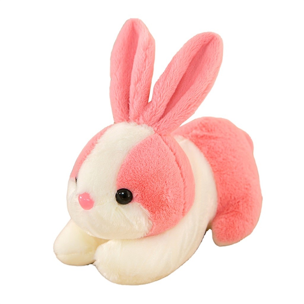 Simulated Pink Rabbit Plush Toy, 13 Inch Lovely Bunny Stuffed Animal ...