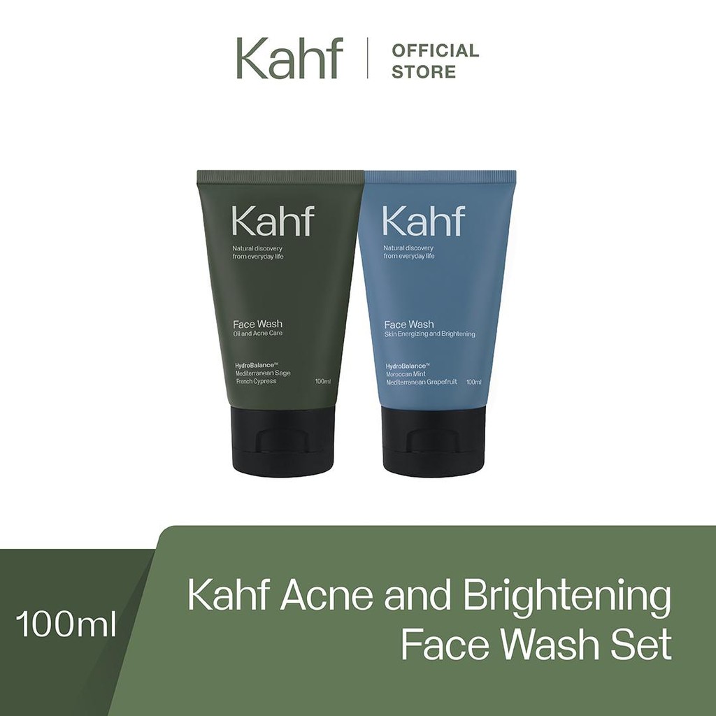 Kahf Acne and Brightening Face Wash Set - Kahf Oil and Acne Care + Skin ...