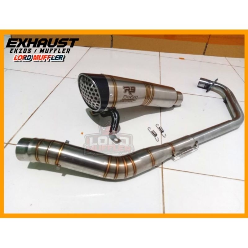 Exhaust R9 H2 TITAN PNP LC135, Y15ZR, RS150, RS150R, RS150, BELANG150 ...