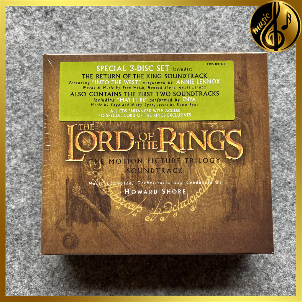 Original Lord Of The Rings The Motion Picture Trilogy Soundtrack 3CD Included Cards Album ...