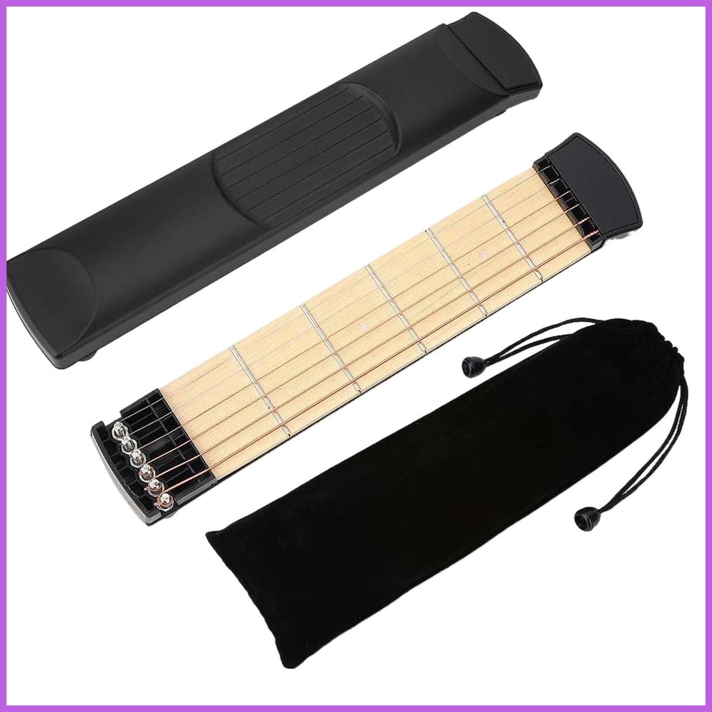 Pocket Guitar Practice Neck Guitar Practice Fretboard 6 Fret Guitar ...