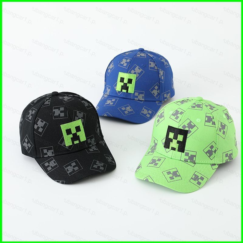 YB1 Child Minecraft Creeper Baseball Cap Gift For Kids Cartoon My World ...