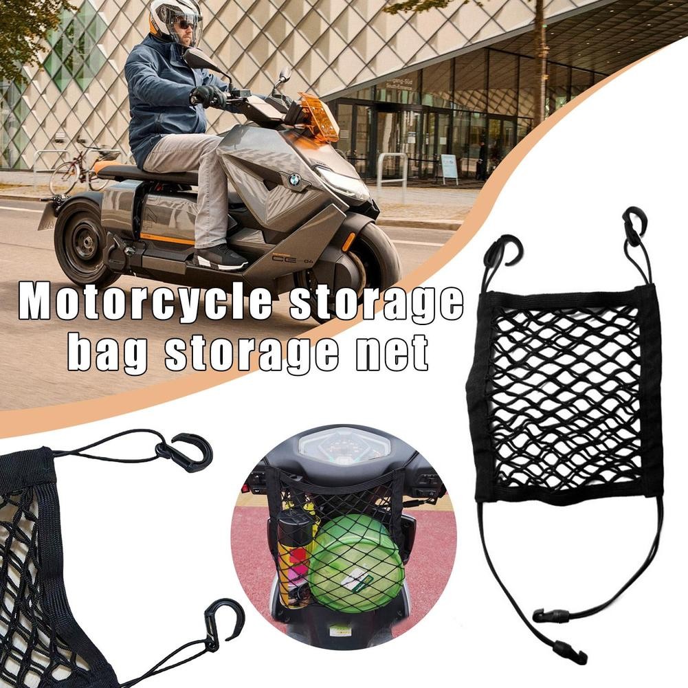 Motorcycle Storage Net Luggage Elasticated Cargo Storage Net Black 23 ...