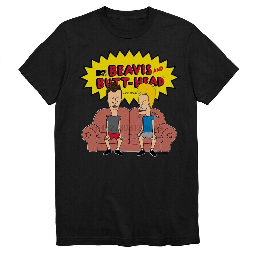Beavis And Butthead Shirt Sitting Couch Classic Mtv 90S Cartoon Men ...